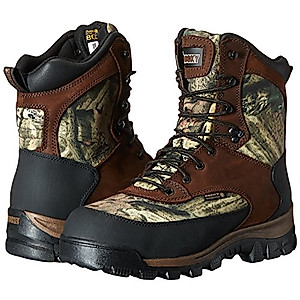 Rocky mens FQ0004755 Mid Calf Boot, Brown and Mossy Oak Break Up Infinity, 10.5 US
