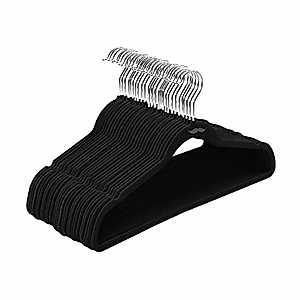 Mr. Pen- Velvet Hangers, 40 Pack, Black Hangers, Clothes Hangers, Felt Hangers, Black Velvet Hanger, Hangers Non Slip, Non Slip Hangers, Black Velvet Hangers, Black Hangers Velvet, Slim Hangers