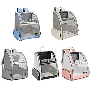 Texsens Innovative Traveler Bubble Backpack Pet Carriers for Cats and Dogs (Black)