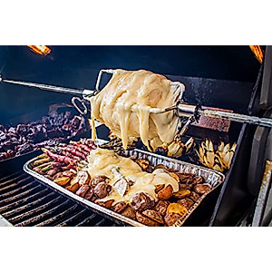 Napoleon 69001 Commercial Quality Forks Grill Rotisserie, Stainless Steel