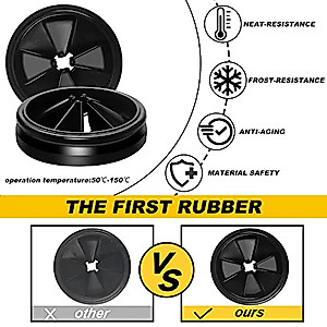 Garbage Disposal Splash Guards Sink Baffle Replacement for Evolution Series Drain Plugs Quiet Collar Food Waste Disposer Accessories 3 3/8" Inch