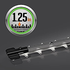 EGO Power+ HT2500 25" Cordless Electric Double Sided Hedge Trimmer with Rotating Handle - Battery and Charger Not Included, Black