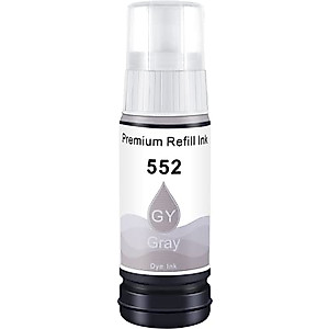 storcfe 552 Refill Ink Bottles Replacement for Epson 552 T552 T552920 Used for Epson EcoTank Photo ET-8550 ET-8500 Printers (1Black, 1Photo Black, 1Cyan, 1Magenta, 1Yellow, 1Gray, 6-Pack)