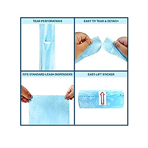 AKC Dog Poop Bags, 240 Bags 16 Rolls, Lavender Scent, Toy Print