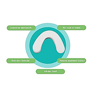 240 Pads/8 Pack Zinc Free Long-Lasting Denture Ad-he-sive Cu-sh1on Denture Ad-he-sive Pad for Secure Hold and Food Seal 120 Pads/4 Pack Apply to Lower and 120 Pads/4 Pack Apply to Upper