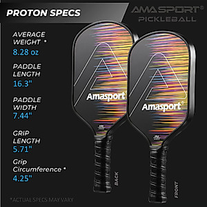 PICKLETECH AMA Sport Kronos Pickleball Paddle - USA Pickleball Approved