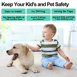 Sliding Door Lock, 2 Pack Child Safety Sliding Glass Door Lock for Sliding Glass Doors, Sliding Windows, Sliding Closet, etc. Easy to Installation Provides More Security for Your Baby and Pets