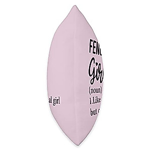 Fencing Girl Definition Funny, Cool Fencing Lover Throw Pillow, 18x18, Multicolor