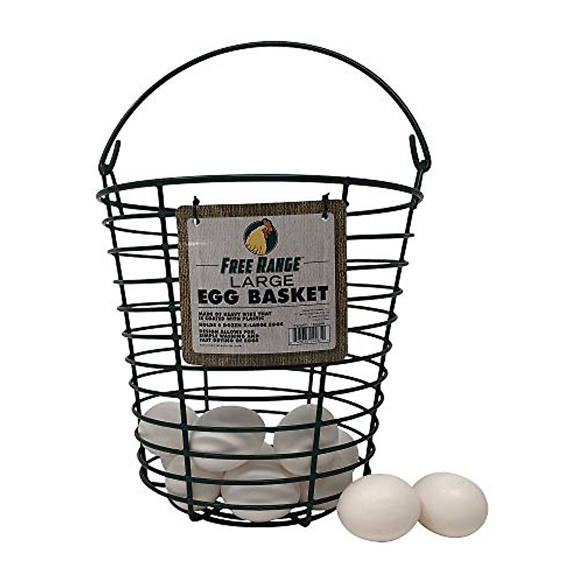 Harris Farms Coated Wire Egg Basket, Large