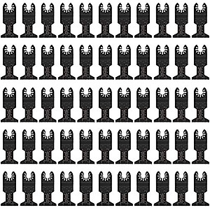 COMOWARE 55 Pcs Oscillating Saw Blades - 1-3/4” Professional Universal Oscillating Tool Blades, Multitool Blades, Quick Release Durable Oscillating Tool for Wood/Plastic/Soft Metal Cutting