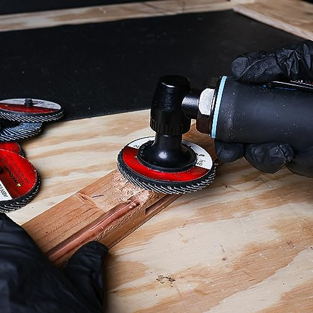 ABN Sandpaper Disc Set, 3in - T27 40 Grit High Density Zirconia Alumina 10pk Round Sander Flat Flap Round Sanding Pads