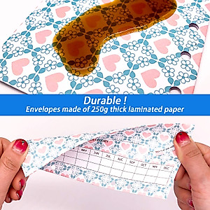 Cash Envelopes Wallet - RFID Blocking - Finances Organizer Calendar Budget Planner Notebook with 2023 Weekly & Monthly Planner Refill & 12 Budget Envelopes & Budget Sheets