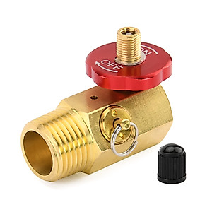 SILATU Air Tank Manifold - Aluminum Knobs Air Tank Valve，1/2 Inch NPT Tank 1/4 Inch NPT Hose 1/8 Inch NPT Gauge Relief Bypass Valve For Air Compressor Portable Carry Tank