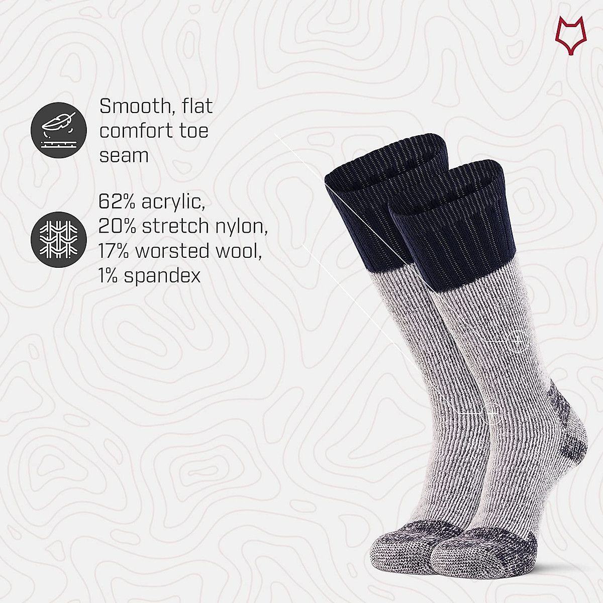 FoxRiver womens Wick Dry Outlander Heavyweight Boot & Field Mid-calf hiking socks, Green, Large US