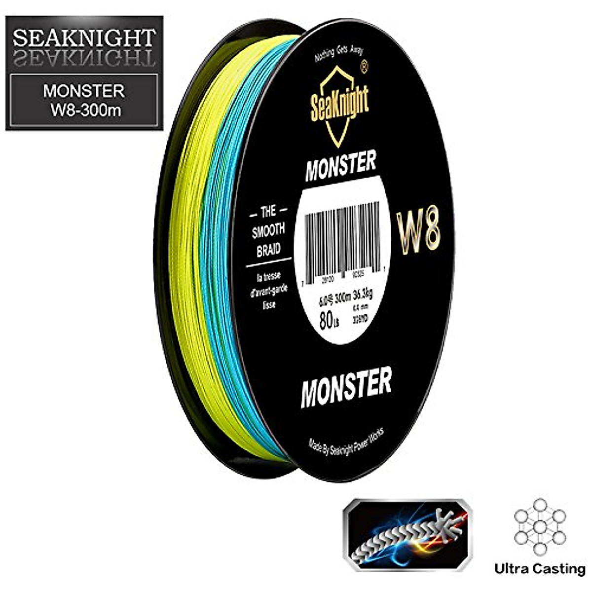 Ochoos W8 300M 8 Strands Fishing Line Braided Wire Multi-Colors 20-100LB Line Salt Water - (Size: 2.0) - Fishing Line