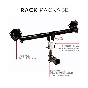 Stealth Hitches Receiver Hitch Rack Package - C2013-2022 Range Rover (Not Compatible with Evoque or GEN 5) 2014-2022 Range Rover Sport (Not Compatible with SVR or Evoque)