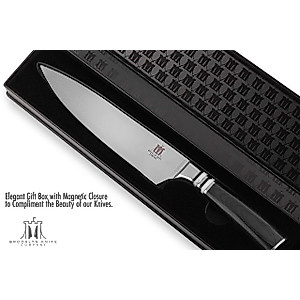 Brooklyn Knife Co. Chef Knife - Japanese Seigaiha Series - Etched High Carbon Steel 8-Inch