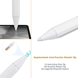 2024 iPad Pen,EDIVIA for Apple iPad Pencil with Quick Charge and Palm Rejection Stylus for iPad Pro M4, iPad Air M2,iPad 10th 9th 8th Generation,iPad Mini 6th Generation,iPad Pro 11/12.9 Inch,White