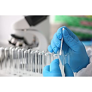 ASAP Blue Nitrile Powder Free Examination Gloves, Disposable, 3 mil (Large - Box of 100)