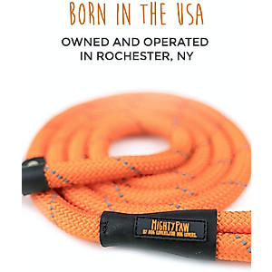 Mighty Paw 6' Slip Dog Leash - Gentle Correction with No More Pulling - Rock Climbers Rope for Ultimate Strength - Universal Design - One Size Fits All - Control When You Need It - Reflective Thread