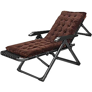 ガードレール Recliners Folding Sunloungers Brown Patio Lounge Chair for Adults Reclining Office Chair with Footrest and Headrest