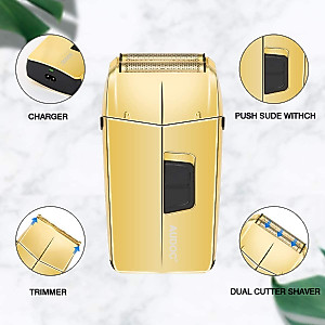 2 in 1 Professional Men's Electric Shaver Razor Foil Shaver Bald Head Shaver Barber Professional Hair Beard Trimmer Grooming Kit