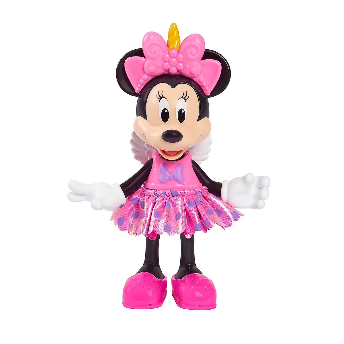 Disney Junior Minnie Mouse Fabulous Fashion Doll Unicorn Fantasy, 14-pieces, Pretend Play, Kids Toys for Ages 3 Up by Just Play