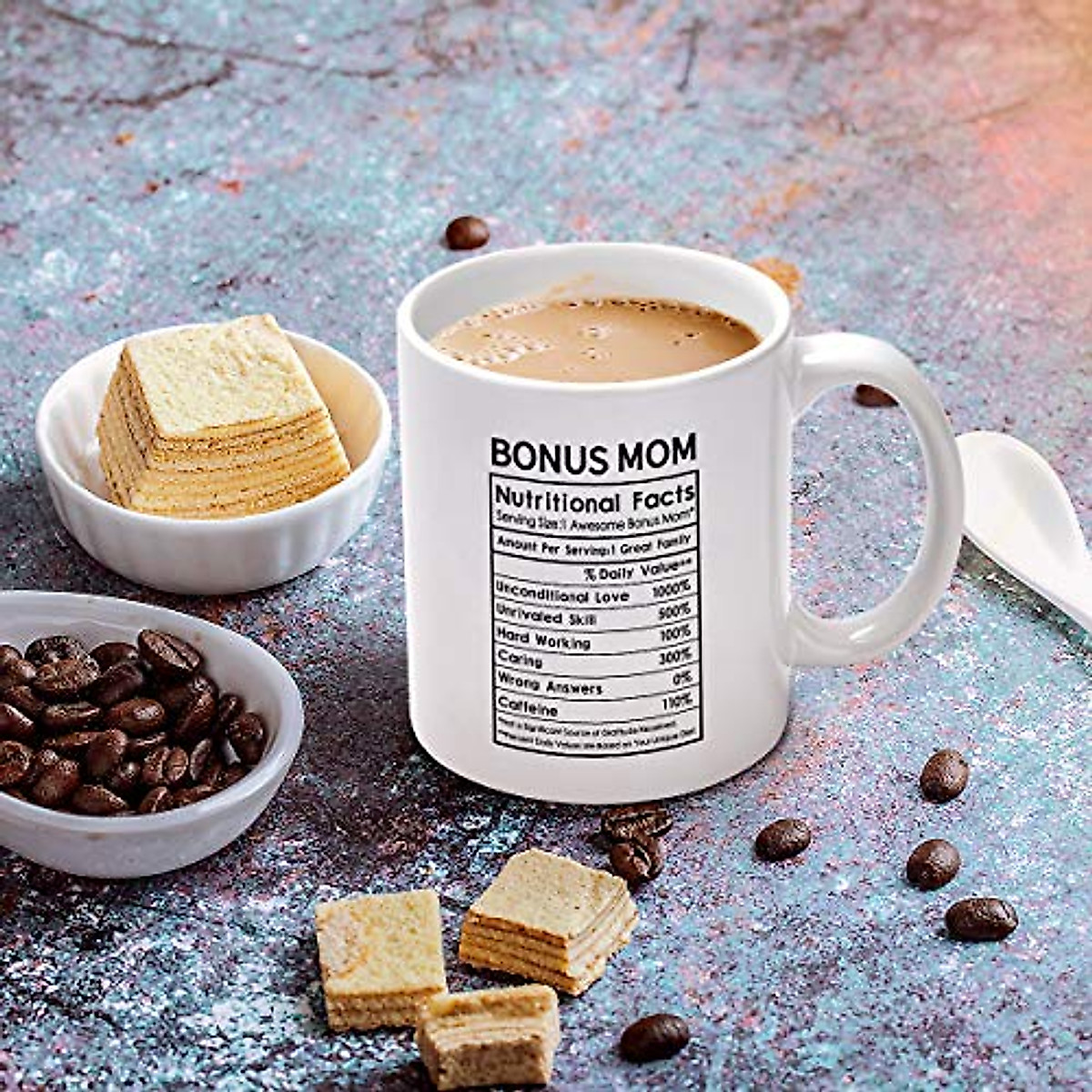 Mom Coffee Mug Mom Nutritional Facts Mugs for Mom from Daughter Son Funny Mom Coffee Mug for Mom for Women Mom Coffee Cups 11 Oz White