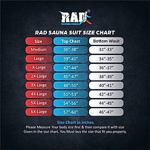 RAD Sauna Suit for men & women weight loss - Workout Sweat Suits with Hood - Fat Burning Suit - Boost Fat Burn (Red, Large)