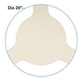 TAILGRILLER 76251 Heat Deflector for Pit Boss K24, 60131 Heat Deflector for Louisiana Grills K24, Ceramic Pizza Stone Smoking Stone Plate Setter Replacement