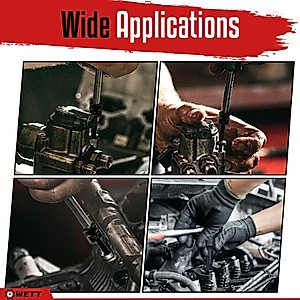 WETT 1/2" Drive Master Impact Hex Bit Set, 20 Piece Hex Driver Socket Set, Allen Bit Socket Set, Cr-Mo Steel, SAE & Metric, (1/4" - 3/4", 6-19mm)