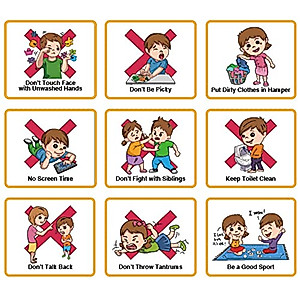 kanru Star Reward Chart Supplemental Pack – 27 Responsibility Magnets