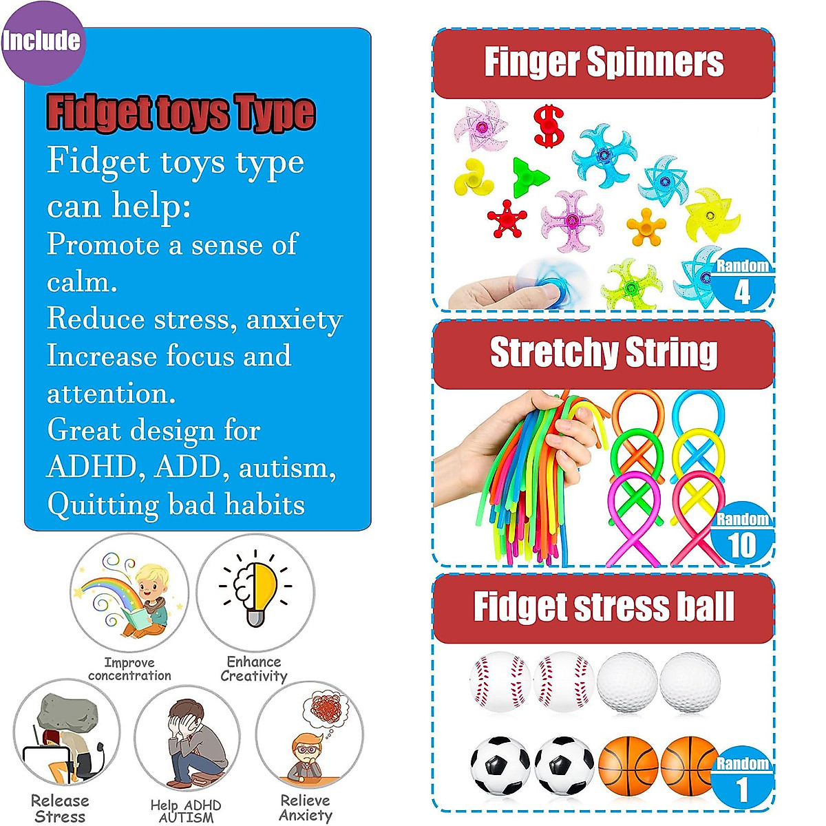 103PC Premium Party Favors for Kids,Assortment Cute Mini Pop Toys for Classroom Rewards,Carnival Prizes,Pinata Fillers,Treasure Chest, Prize Box Goody Bag Stuffers for 3-6-10 Boys and Girls