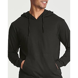 3 Pack: Men’s Cotton Lightweight Hoodie Long Sleeve Hooded T Shirt Sweatshirt French Terry Casual Performance Active Athletic Workout Gym Quick Dry Fit Jersey Pullover UPF 50 Outdoor-Set 3,L