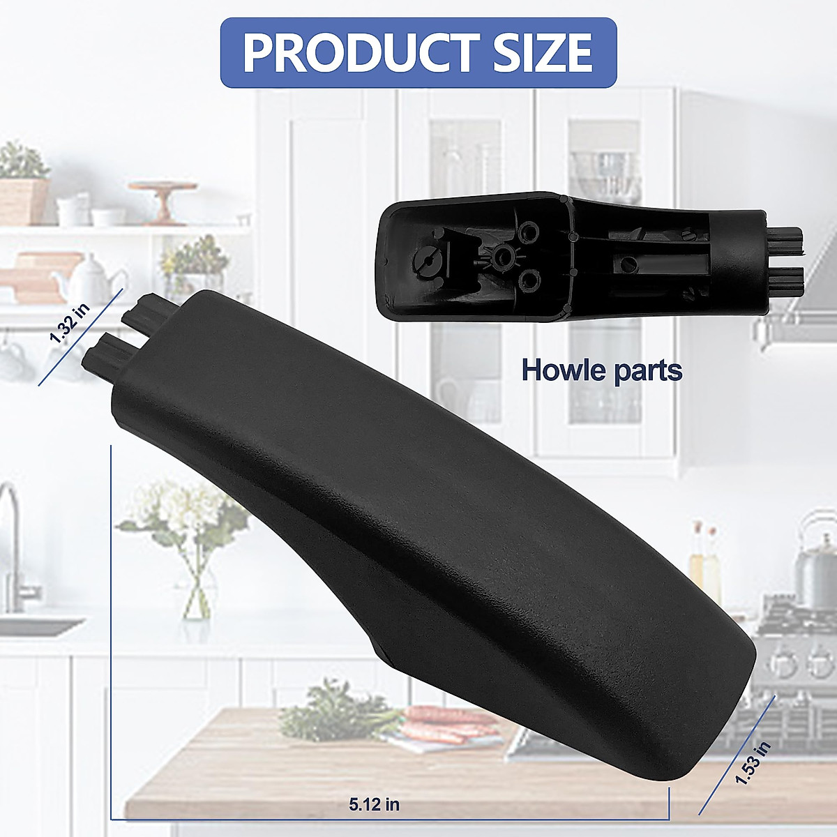 WB07X10034 2 Pack Oven Handle end caps Replacement Fits GE General Electric Stove Oven Door Handle Replaces AP3623187, 242863, AH229187, EAP229187,