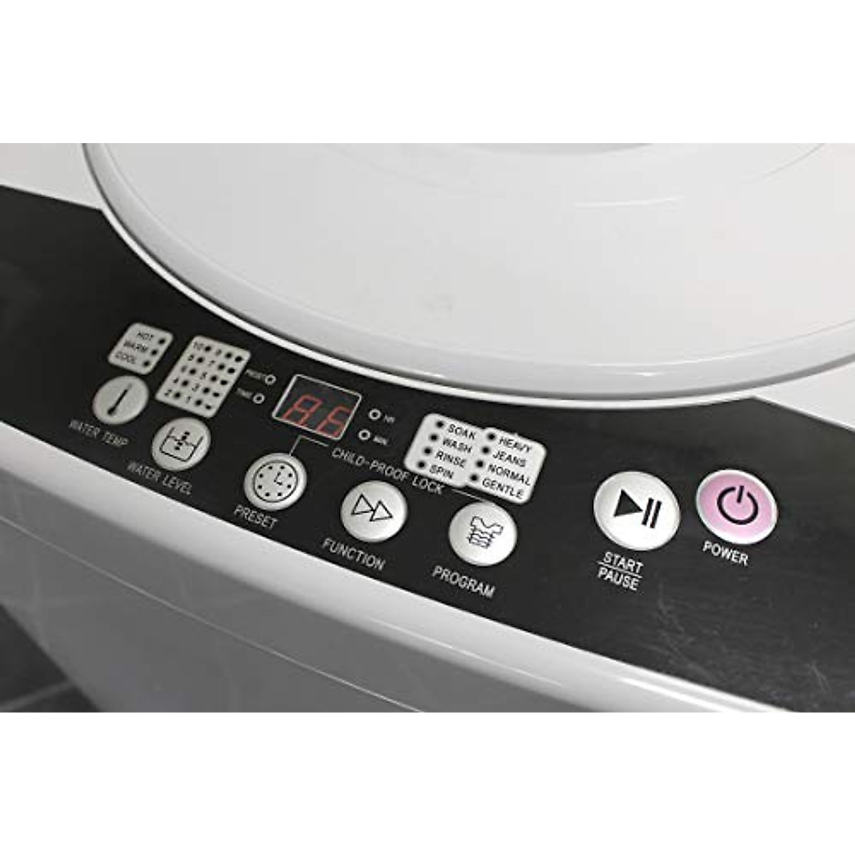 Danby DWM065A1WDB-6 2.11 Cu.Ft Machine, Portable Top Load Washer for Apartments, Small Spaces, Dorms, Stainless Steel Drum and 4 Wash Cycles, 6.5, White