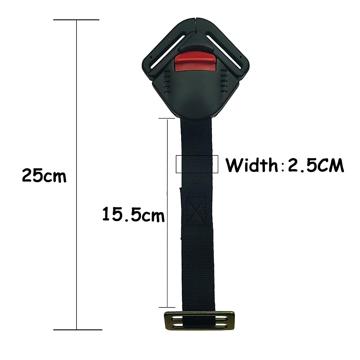 Universal Child Seat Toddler Harness Clip Fixed Lock Buckle 5 Point Adjustable Strap Locking Buckle Clip for Stroller High Chair Pram Buggy Kid Pushchair