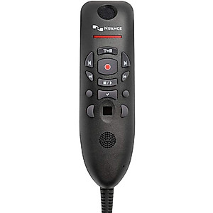 Nuance PowerMic III Microphone for Dragon (Non-Healthcare), 9 Ft Cord, Dictate Documents and Control your PC – all by Voice, [PC Disc], Black