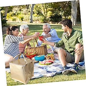 TIDTALEO 1Pc insulated portable Insulation bags Cake Cooler Bag ice bag grocery tote bag zip tote bag non-woven fabric lamination cake printable