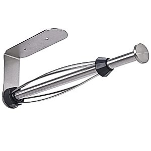 PRANAHEART Self Adhesive Paper Towel Holder, Under Counter Paper Towel Holder for One Handed Operation (Silver)