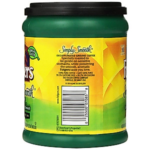 Folgers Simply Smooth Decaf Coffee Mild 4 Pack , Mild Roast, 11.5 Ounce (Packaging May Vary) - 4 Pack Bundle