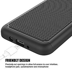 SYONER Shockproof Phone Case Cover for Samsung Galaxy J7 V 2017 (1st Gen)/ Galaxy J7 2017 / Galaxy J7 Prime/Galaxy J7 Perx/Galaxy J7 Sky Pro/Galaxy Halo[Black]