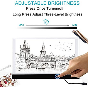 Portable Led A5 Painting Light Pad Tracing White LED Artcraft Light Box Bright Pad for Sketching, Diamond Painting (A5)