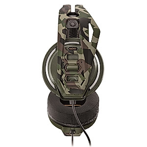 RIG 400HA Precision Audio and Chat Performance PC Gaming Headset with Removable Active Noise-Canceling Mic - Forest Camo