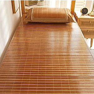 Summer Sleeping Mat Exquisite Summer mats Dormitory Bedroom with Bamboo mats Single mats Double ice Silk Straw mats Various Sizes to Choose from for Home School Dormitory