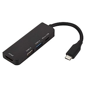 Lysee HDMI Cables - USB-C Hub to HDMI Micro USB 3.0 2.0 4 Port Splitter Adapter type-c Hub For keyboard For Printer Phone Hard Disk Speaker Mouse - (Length: USB C Hub)