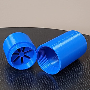 Eye Drop Vials Holder - Seven (7) Eye Drop Vials - Round Screw On Lid - Znet3D (Blue)