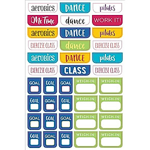 Essentials Health & Fitness Planner Stickers (Set of 325 Stickers)