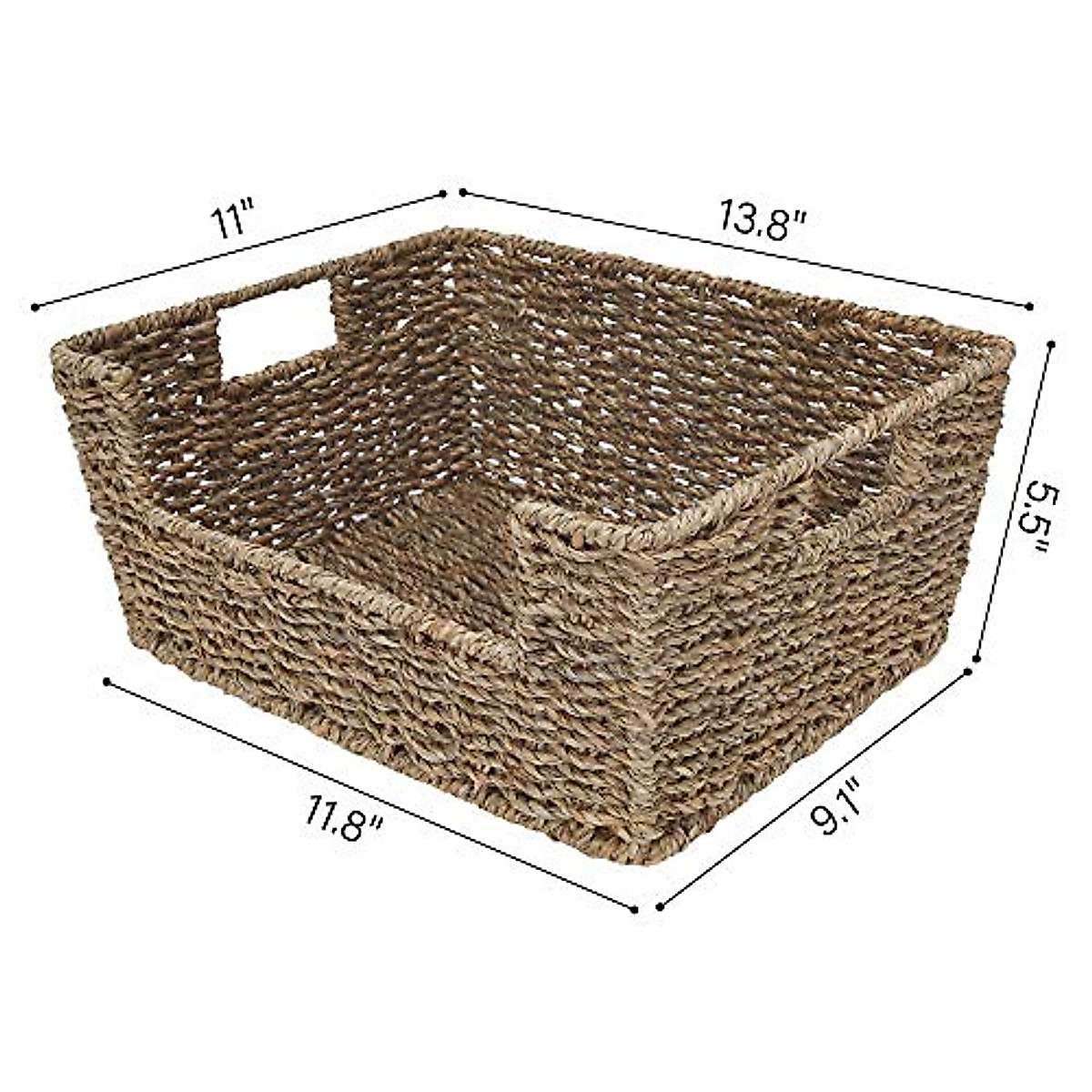 StorageWorks Hand Woven Baskets Set