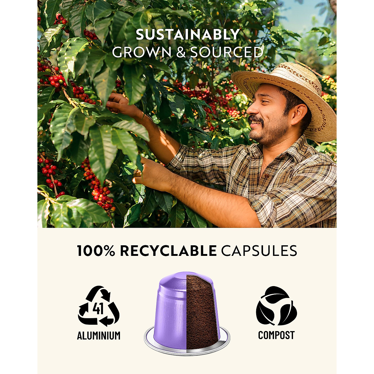 ROSSO CAFFE Espresso Capsules for Nespresso Machines - 120 Coffee Pods Intense Value Pack - Premium Aluminium Capsules - Strong and Bold Dark Roast